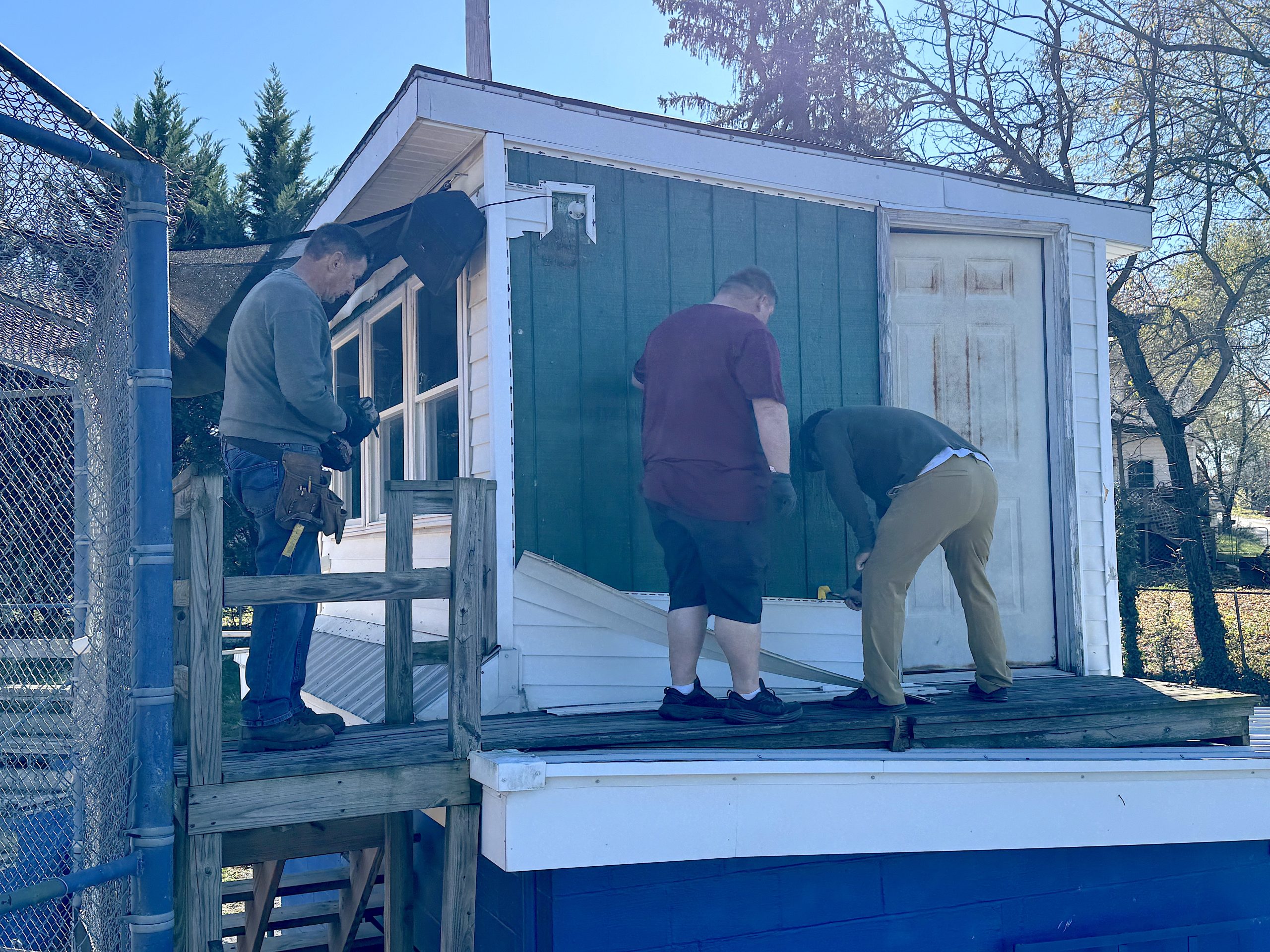 Gerber Field concession stand & press box revamp is underway - Hancock News