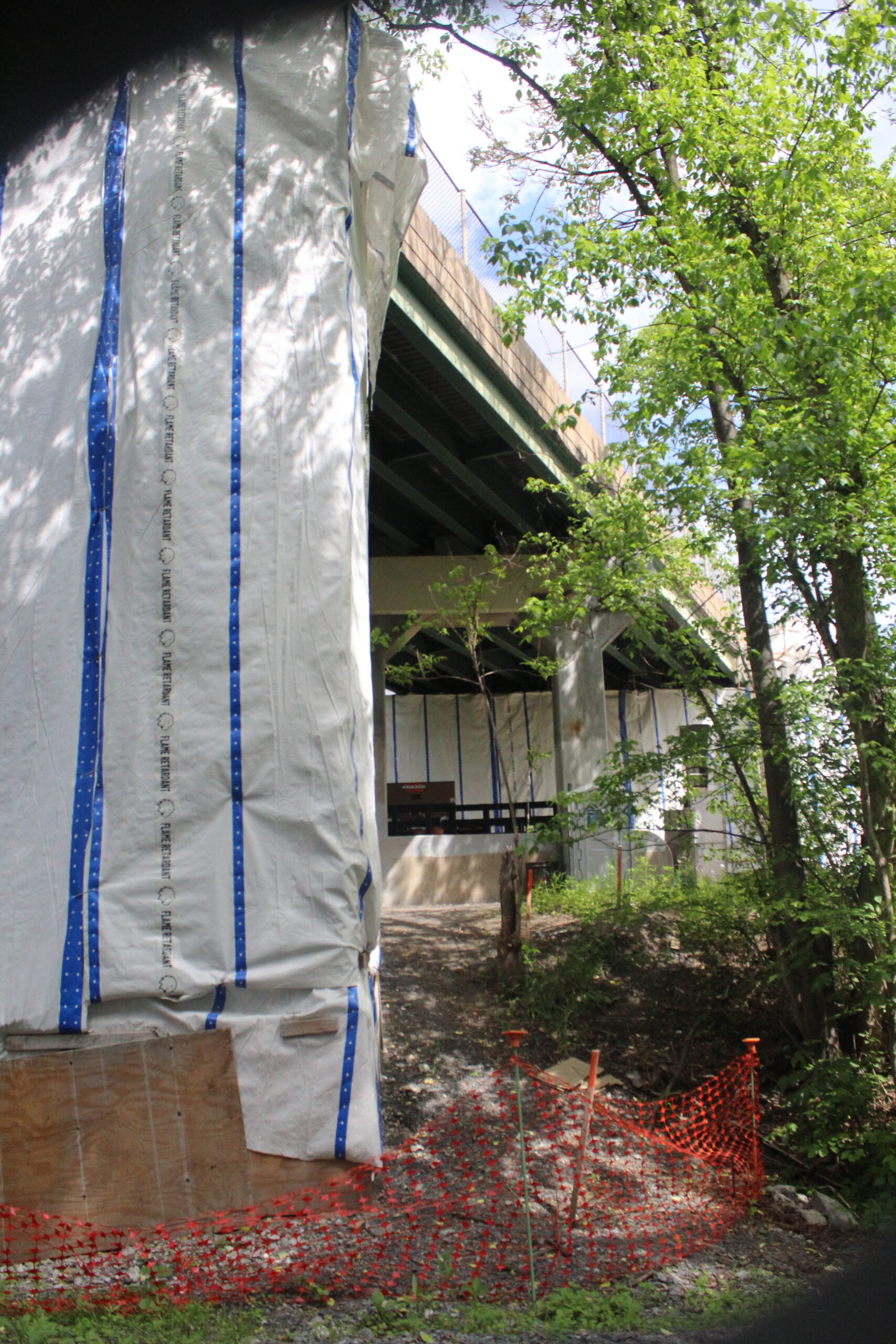 Hancock Bridge pier repairs underway - Hancock News